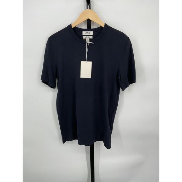 COS | Shirts | Cos Mens Regular Cotton Tshirt Navy Sleeved Top Blue Xs ...
